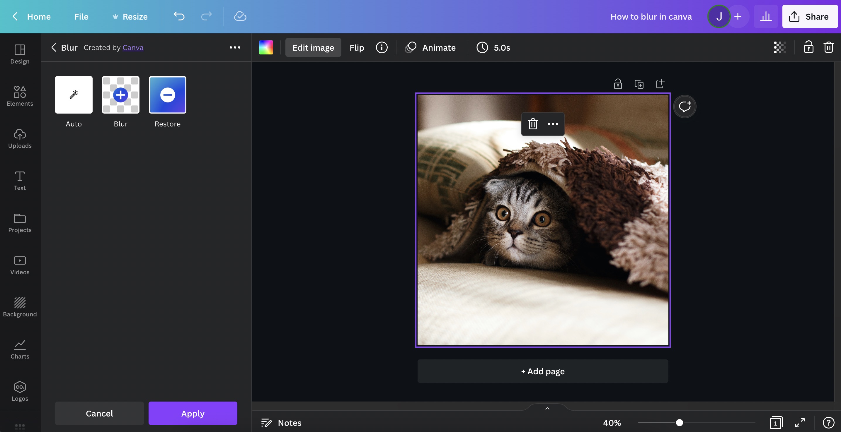 How to Blur in Canva - Photos, Texts, & Backgrounds | Xenyo